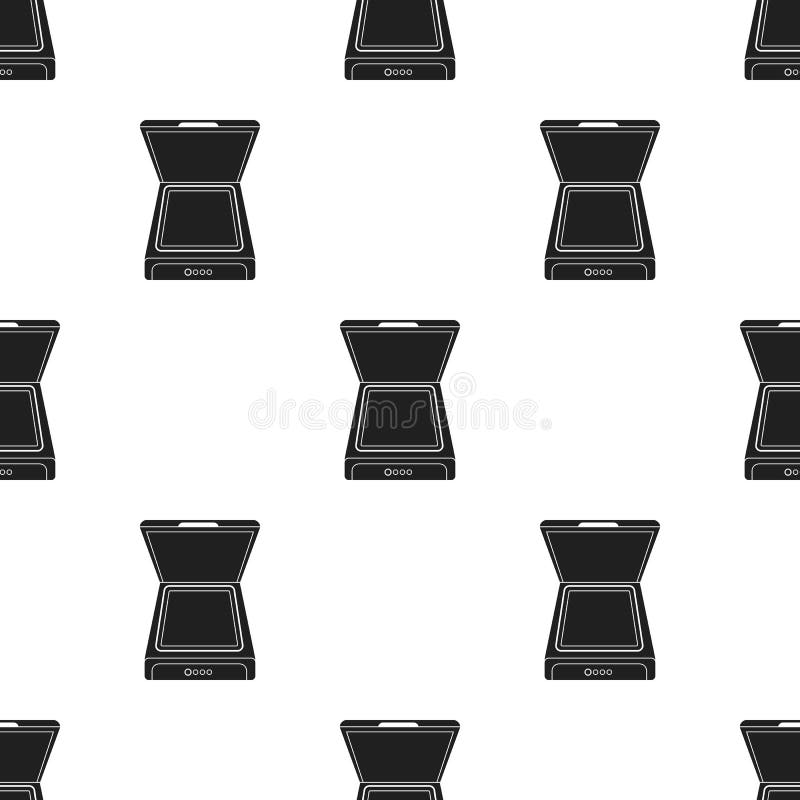 Scanner Icon in Outline Style Isolated on White Background. Personal ...