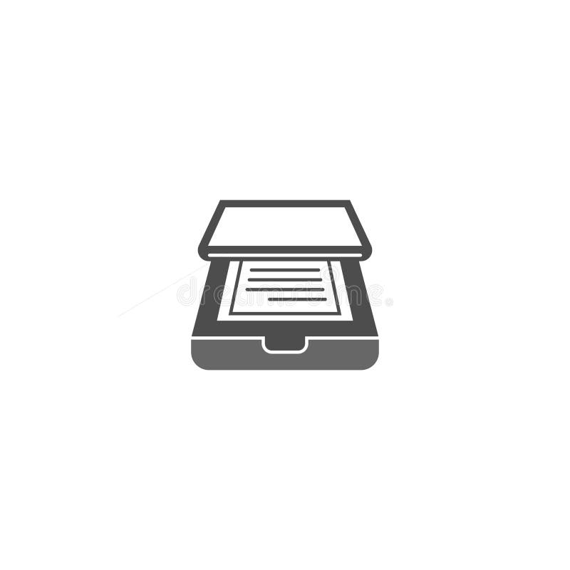 Scanner Icon Design Illustration Stock Illustration - Illustration of ...