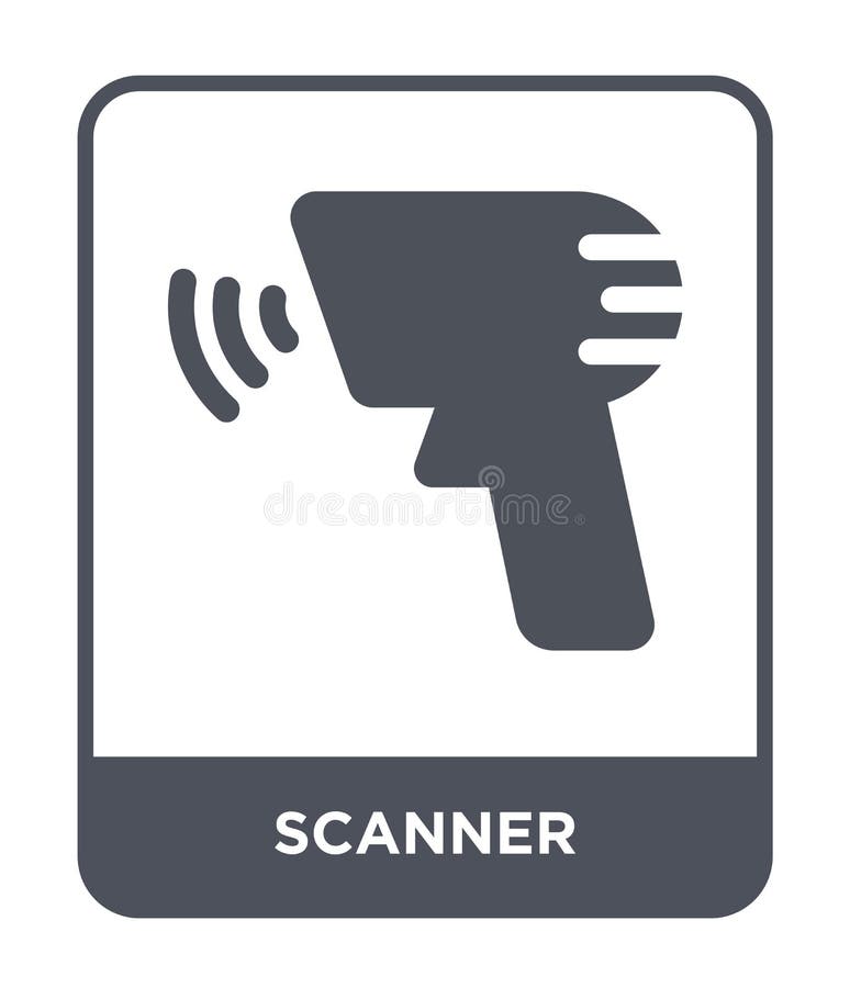 Scanner Icon in Trendy Design Style. Scanner Icon Isolated on White ...