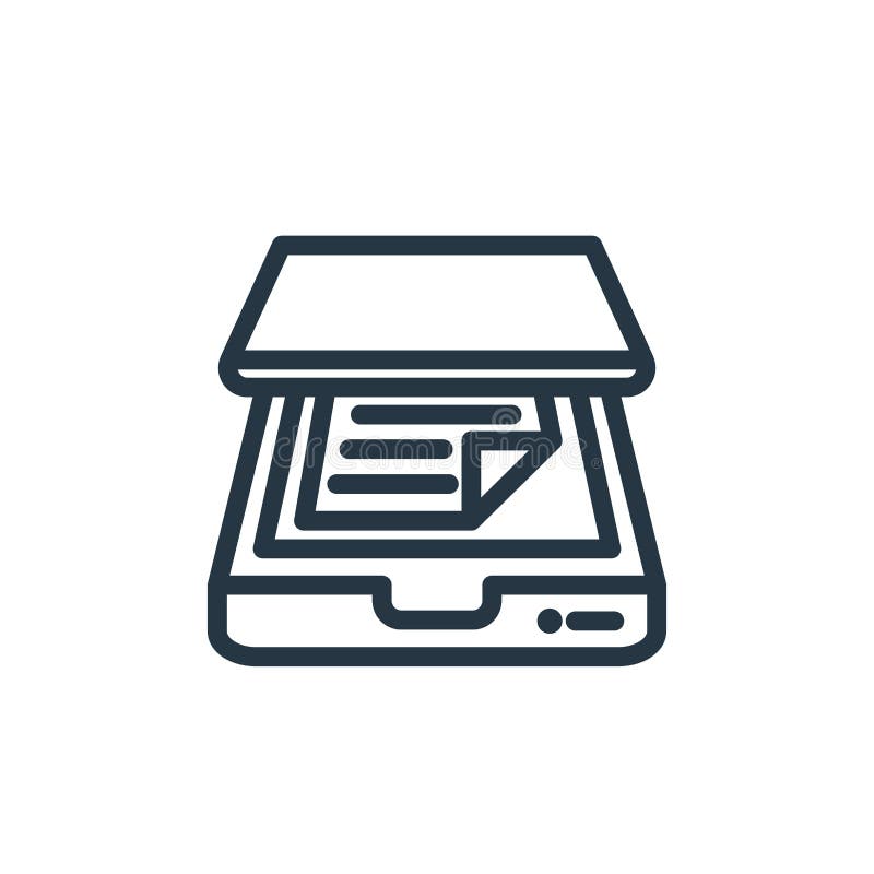 Scanner Icon Vector from Electronic Devices Outline Concept. Thin Line ...