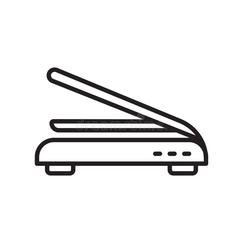 Scanner Icon Vector Isolated on White Background, Scanner Sign Stock ...
