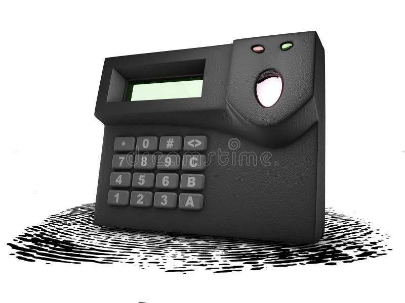 Access Control - Fingerprint Scanner 2 Stock Vector - Illustration of ...