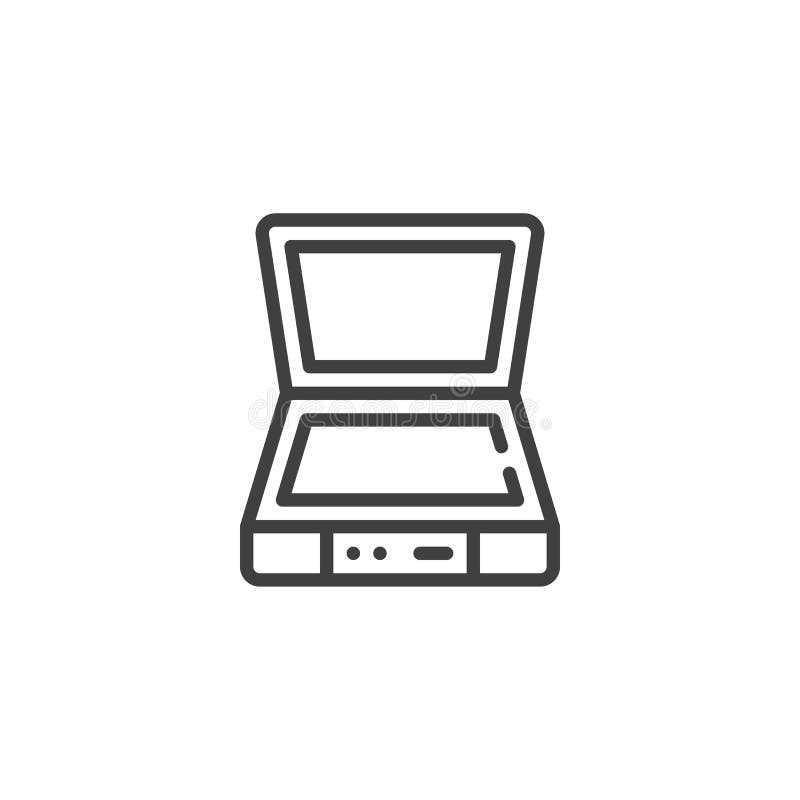 Document Scanner Icon Vector, Filled Flat Sign, Solid Pictogram ...