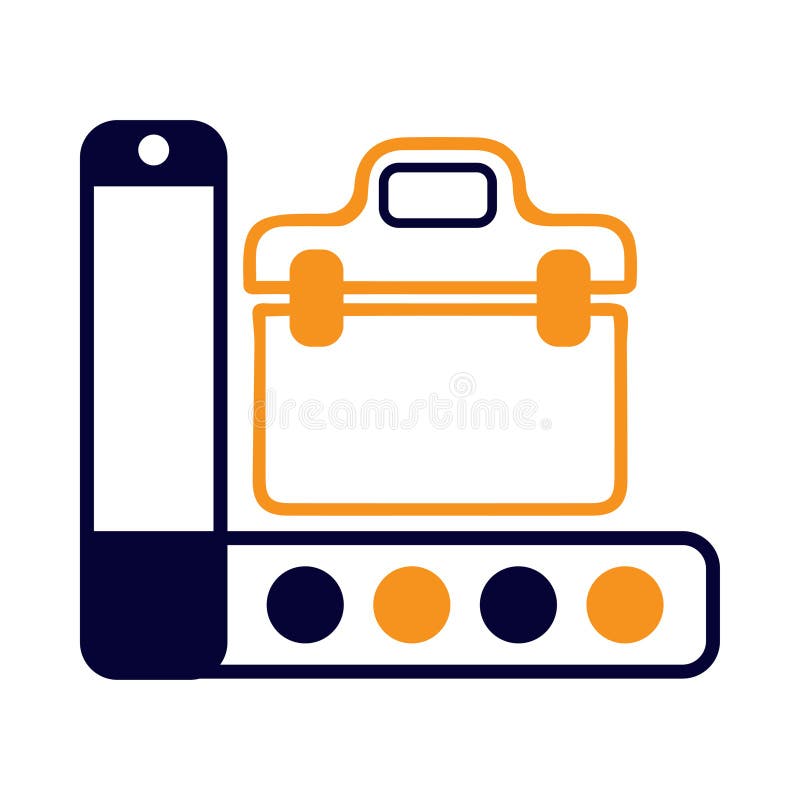 Scanner, Luggage, Conveyor, Luggage Scanner Conveyor Icon Stock Vector ...