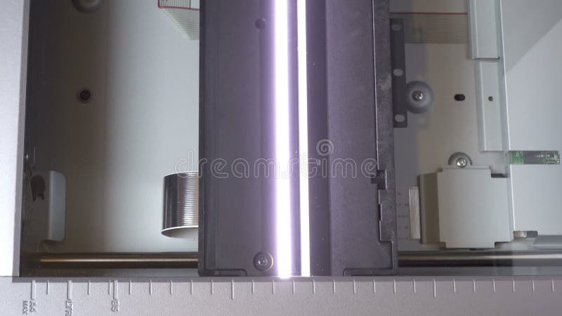 Scanner, Photocopier Light Copy the Document Stock Footage - Video of ...