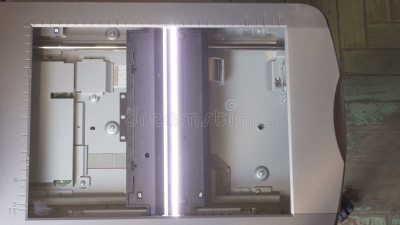 Scanner, Photocopier Light Copy the Document Stock Footage - Video of ...