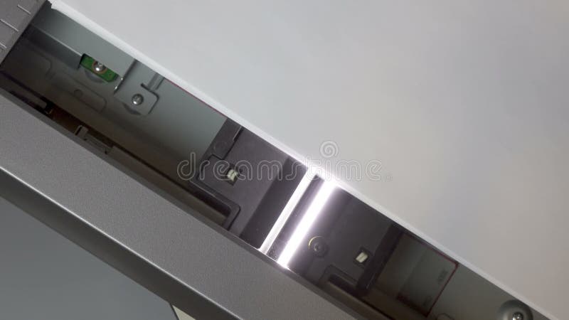 Scanner, Photocopier Light Copy the Document Stock Footage - Video of ...