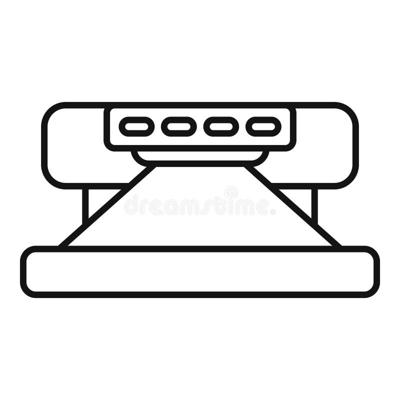Scanner Scanning Document Icon Outline Style Stock Vector ...