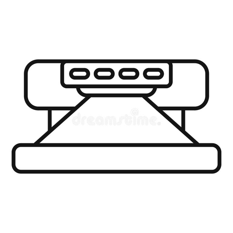 Scanner Scanning Document Icon Outline Style Stock Vector ...