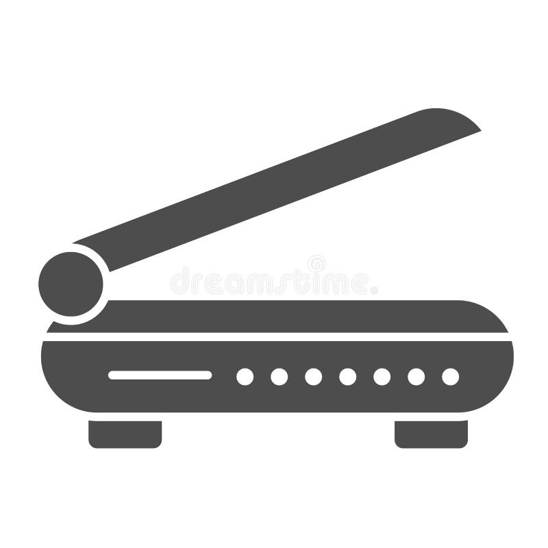 3D Scanner Solid Icon. 3d Scanning Vector Illustration Isolated on ...