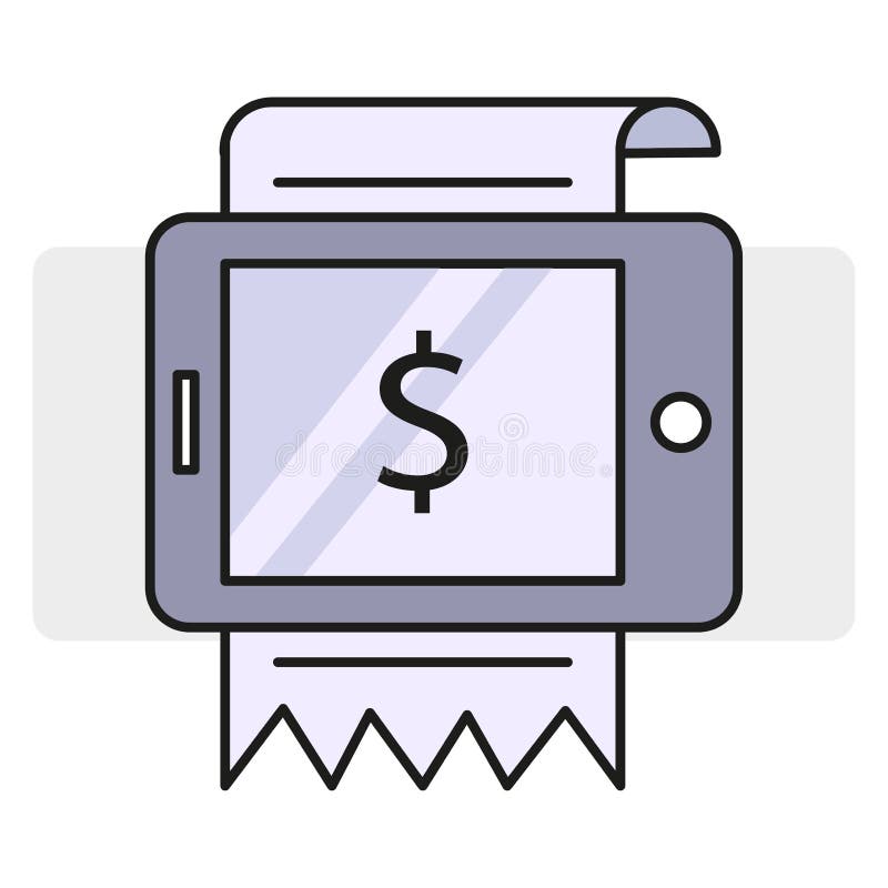 Scanner Tablet Icon. Self Service. Vector Illustration. Stock Image ...