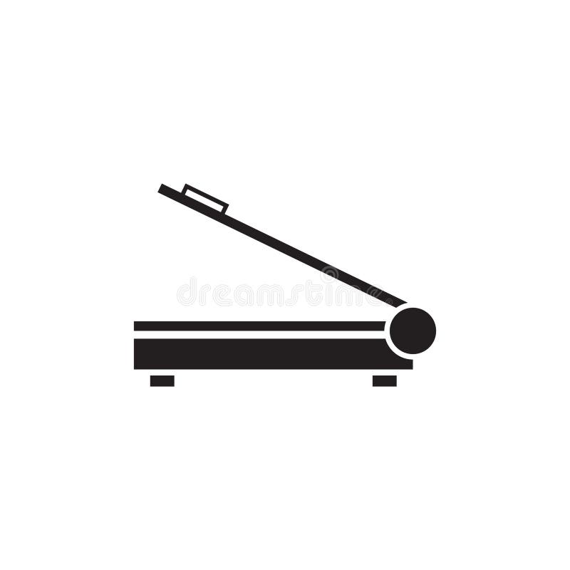 Scanner Vector Icon Logo Design Stock Vector - Illustration of office ...