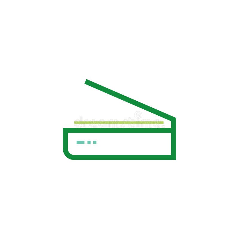 Scanner Vector Icon Logo Design Stock Vector - Illustration of hardware ...