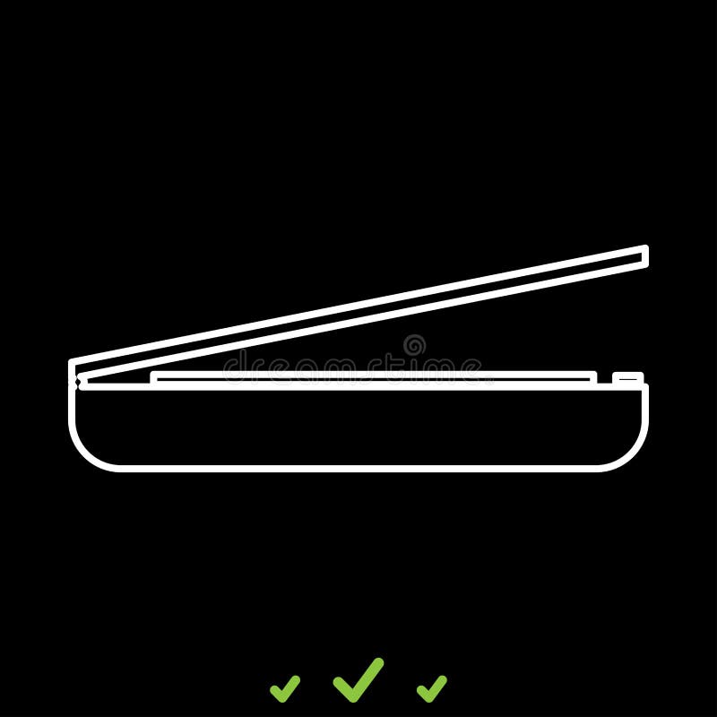 Scanner it is white icon . stock vector. Illustration of copy - 103769339