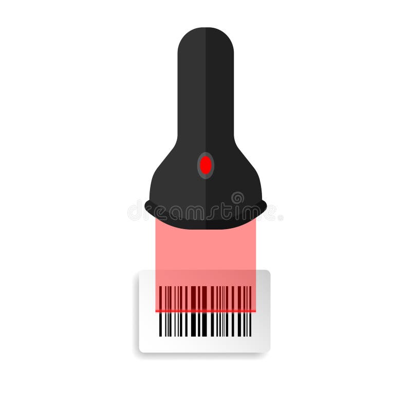 Scanning Barcode Label Sticker. Stock Vector - Illustration of icon ...