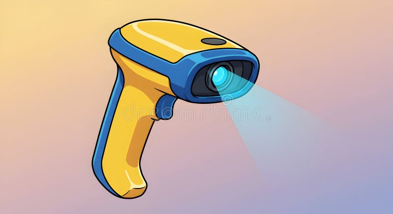 Scanning with a Barcode Reader Gun Scanning Item Stock Image - Image of ...