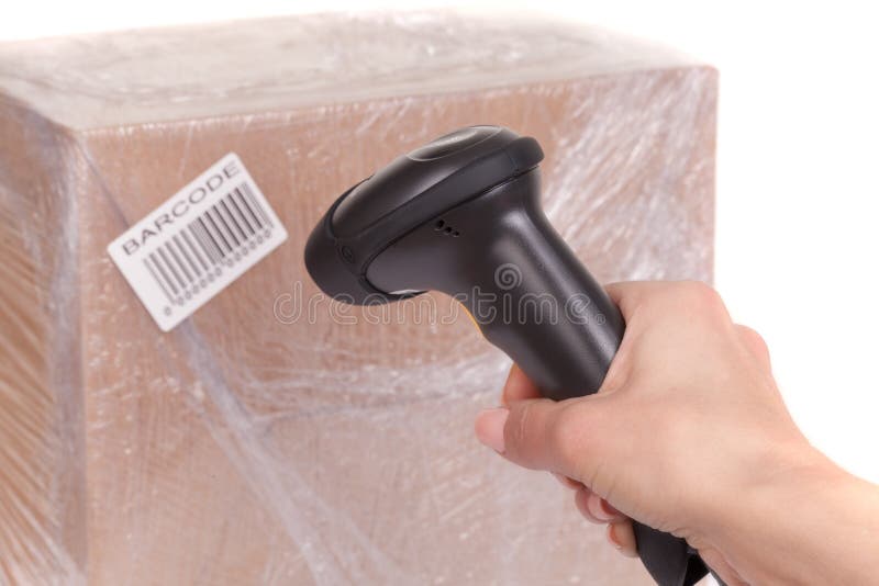 Bluetooth Barcode and QR Code Scanner Stock Photo - Image of logistics ...