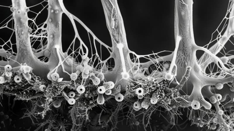 Scanning Electron Micrograph of Root Nodules Structures Formed by ...