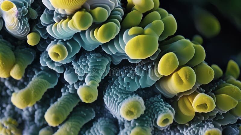 Scanning Electron Microscope Image of Multiple Antibodies Forming a ...