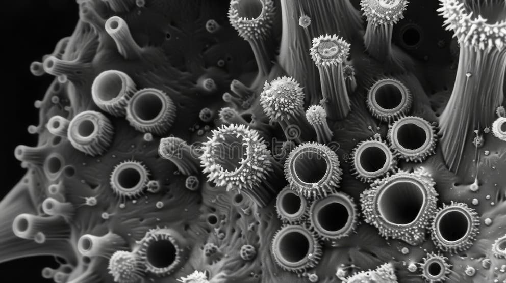 A Scanning Electron Microscope Image of a of Centrioles Small ...