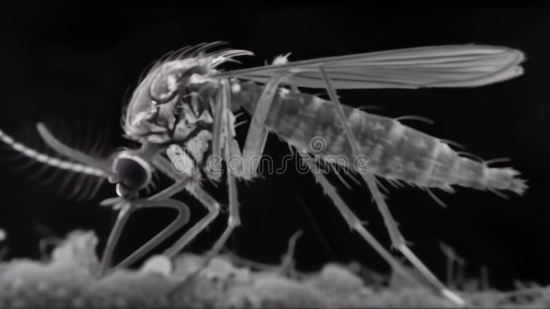 Scanning Electron Microscope Image of a Female Mosquitos Labium ...