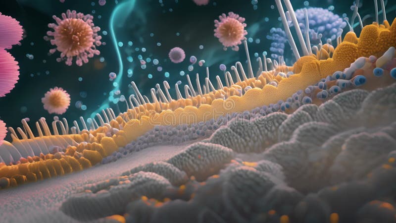 Scanning Electron Microscope Image of Lipid Rafts Exhibiting Their 3D ...