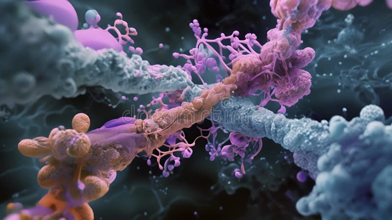 Scanning Electron Microscope Image of Multiple Antibodies Forming a ...