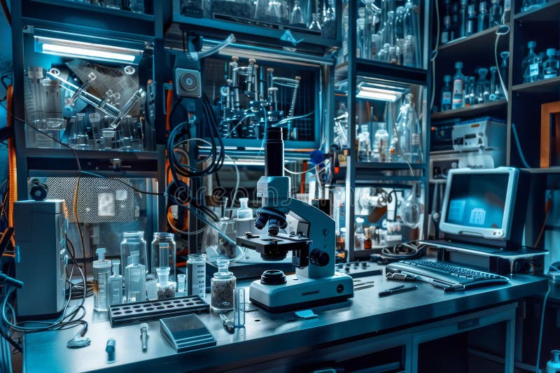 Scanning Electron Microscope in a Physical Lab, Computer Education ...