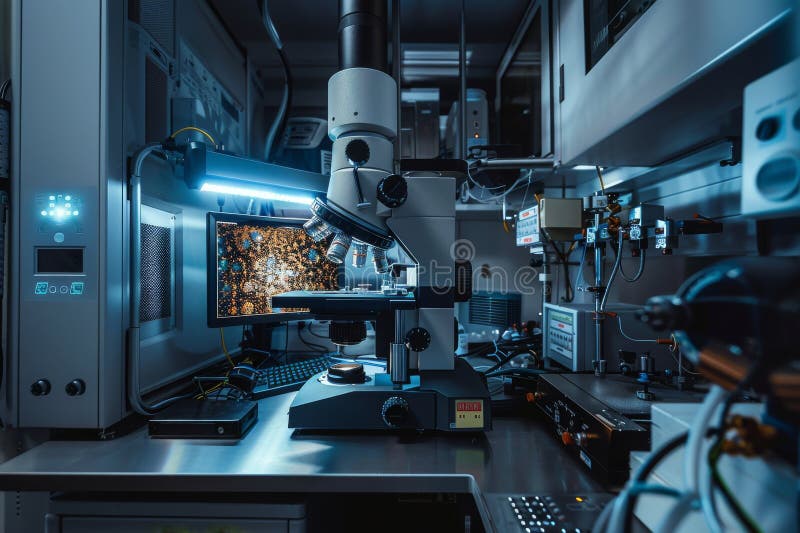 Scanning Electron Microscope in a Physical Lab, Computer Education ...