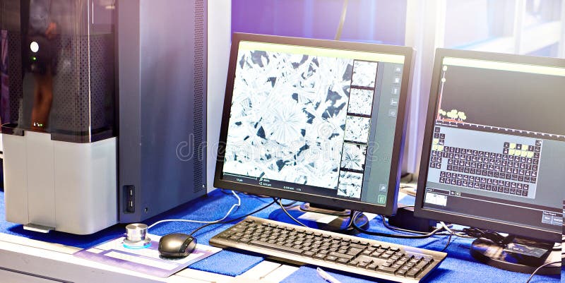 Scanning Electron Microscope Stock Image - Image of hospital, machine ...