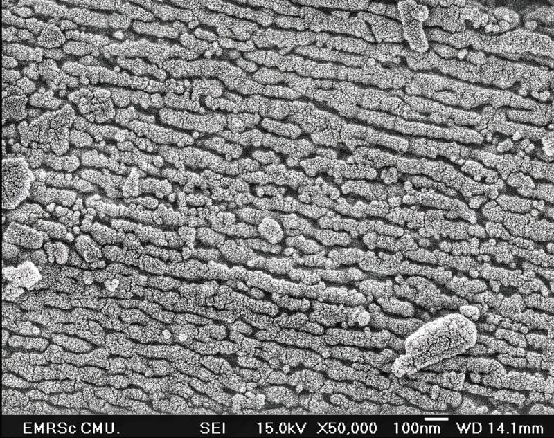 Scanning Electron Microscope Show SEM Image of the Filter Surface, the ...