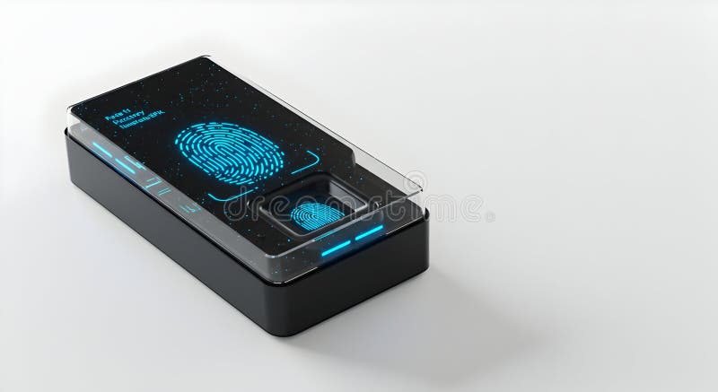 Scanning Fingerprint for Authentication on Device Stock Image - Image ...