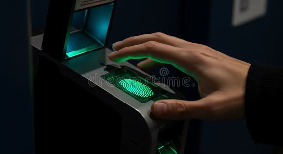 Scanning Fingerprint with Biometric Scanner for Secure Access Control ...