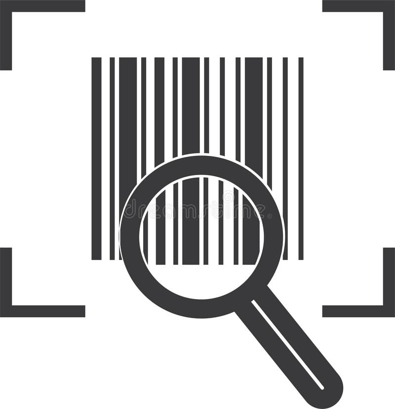 Scanning Icon, QR Code Scanner Black Vector Icon Stock Vector ...