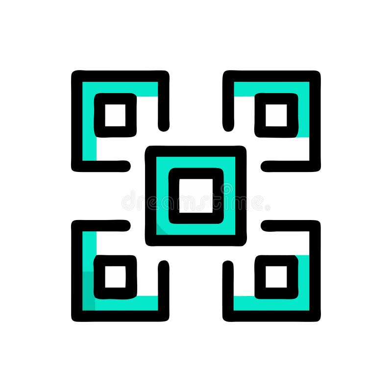 Scanning Icon for QR Codes stock vector. Illustration of service ...