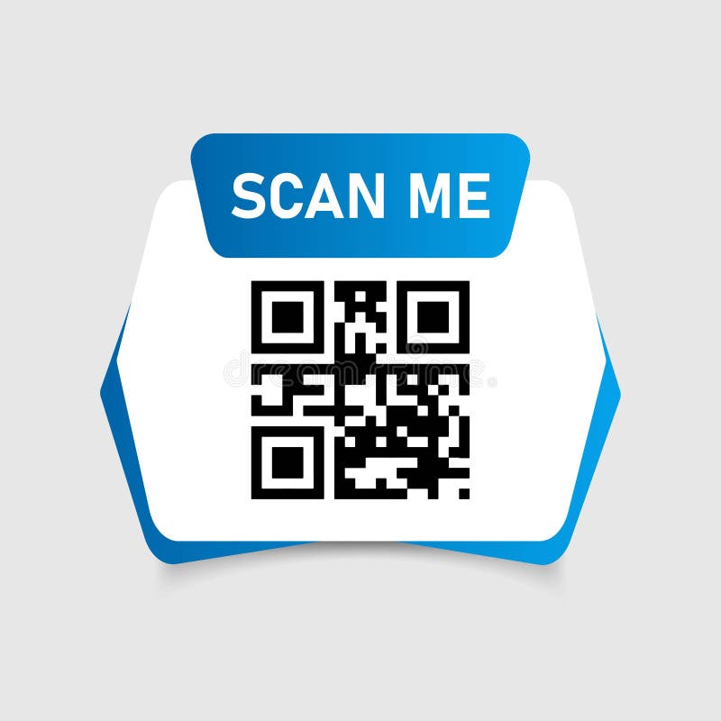 Qr Code Icon. Scanning Identification System. Scan Me. Name Scan ...