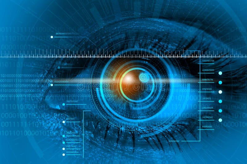 Scanning for Personality Identification Stock Image - Image of digital ...