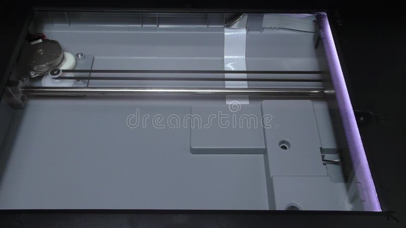 Scanner, Photocopier Light Copy the Document Stock Footage - Video of ...