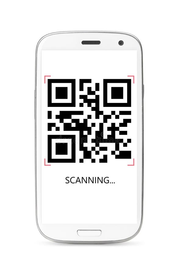Tablet scanning QR code stock image. Image of laser, scanning - 44490363