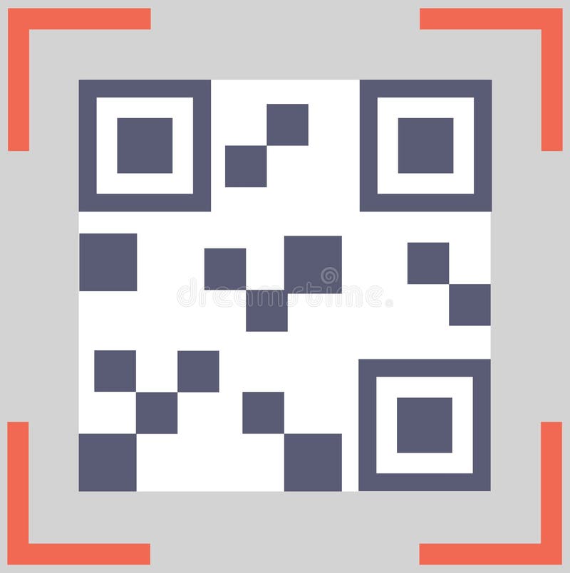 Scanning Qr Code To Pay with Online Banking. Scan of Digital Barcode ...