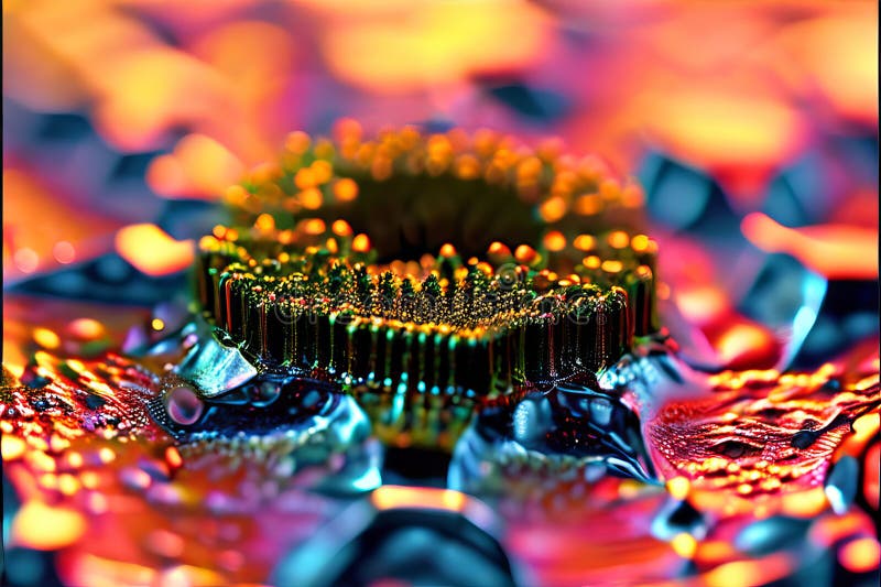 Scanning Tunneling Microscope Stm Image An Stm Image Showing Th Stock Illustration