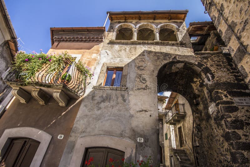 Scanno stock photo. Image of medieval, houses, landmark - 43449410