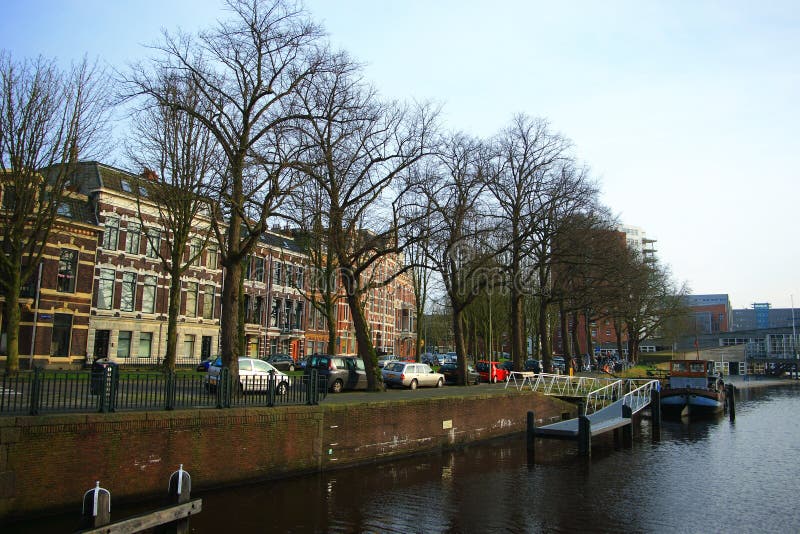 Scape De La Ciudad De Groninga Foto editorial - Imagen de calle ...