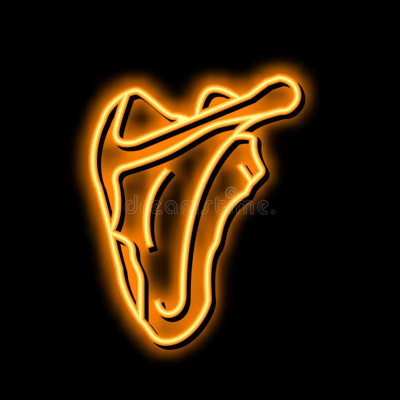 Scapula Bone Neon Glow Icon Illustration Stock Vector - Illustration of ... Scapula Bone Neon Glow Icon Illustration Stock Vector - Illustration of ...