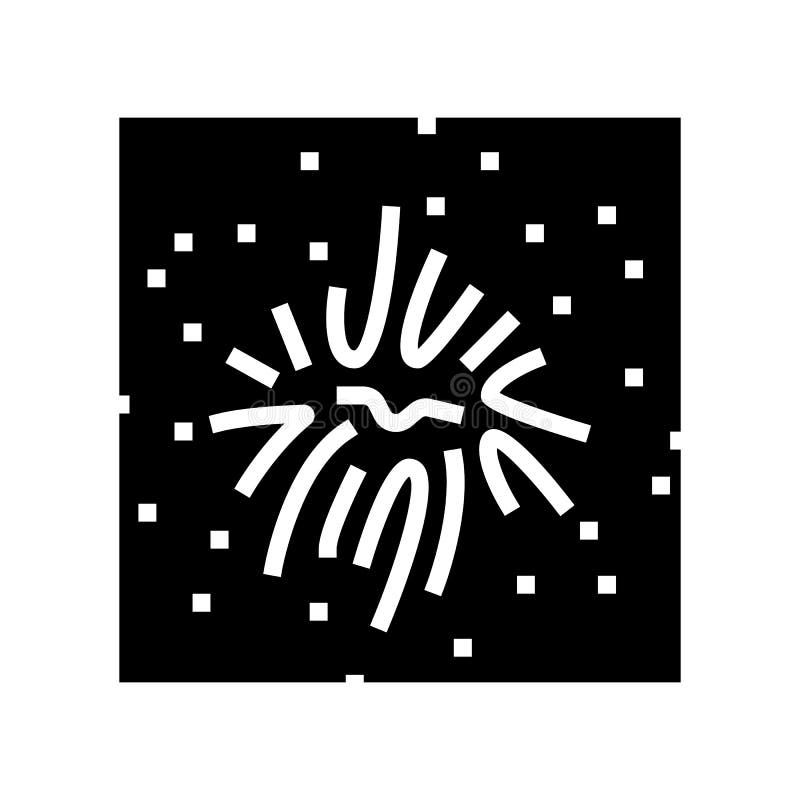 Scar Contractures Glyph Icon Vector Illustration Stock Vector ...