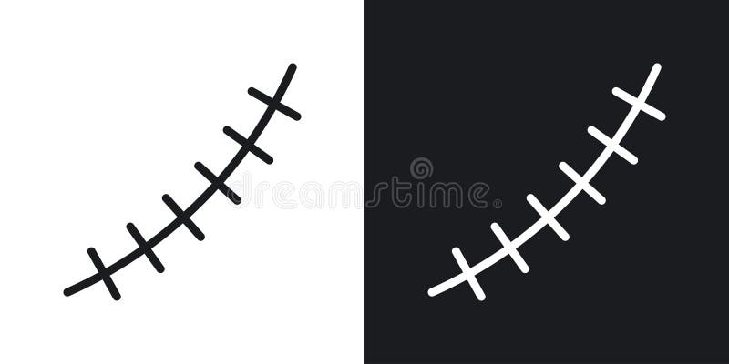 Scar icon stock vector. Illustration of wound, scar - 341277773