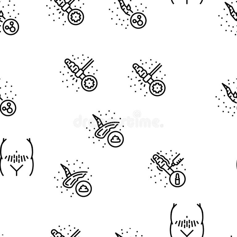 Scar after Trauma or Surgery Vector Seamless Pattern Stock Vector ...