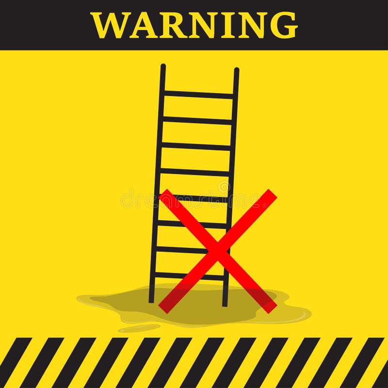 Ladder Unsafe Stock Illustrations – 70 Ladder Unsafe Stock ...