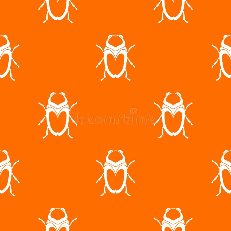 Scarab Beetle Pattern Seamless Stock Vector - Illustration of beetle ...