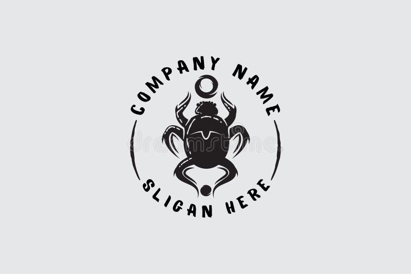 Scarab Vector Logo EPS 10 File Stock Illustration - Illustration of ...